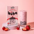 (3 pack) Yulu Instant Boba Strawberry Milk Tea, Bubble Tea Kit, 3 Drinks - Walmart.com