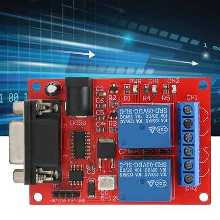 Relay Module 4A Serial Port Control 2-Channel,Capacitor Filter Single ...