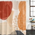 Boho Abstract Shower Curtain Set - Extra Long 72" x 96" Washable ...