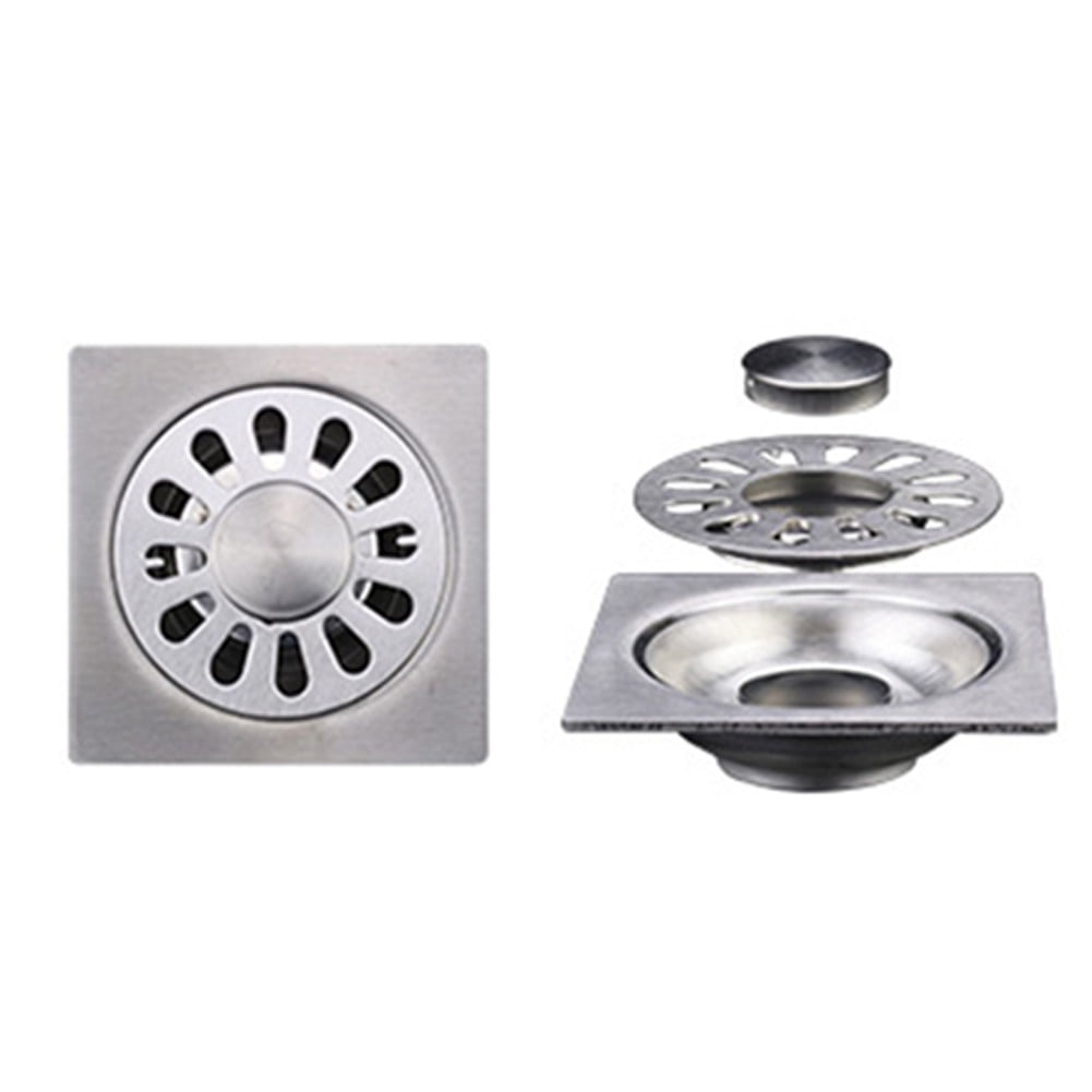 Square stainless steel floor drain bathroom 2 PCT 3 PCT thickening ...