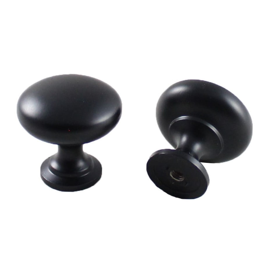 Formosa Design Hardware Cabinet Hardware Flat Black Mushroom Knobs - Walmart.com
