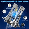 For 2013-2018 Chevrolet Traverse LED Bulb Kit, High Beam H7, Low Beam ...