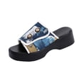 IEMIEMIEM Women's Wedge Sandals Platform Slides Comfortable Lightweight ...