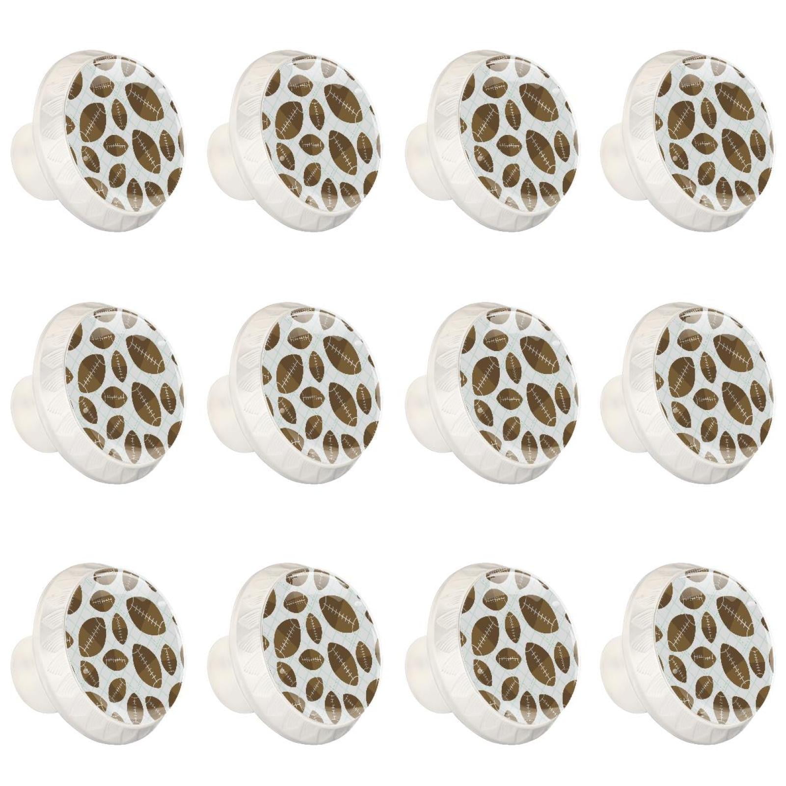 12 Pcs Football Knobs for Kitchen Cabinet Cupboard Dresser Bookcase ...