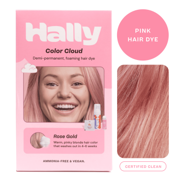 Hally Hair Holiday Gift Set, Rose Gold Warm, Pinky Blonde Demi ...