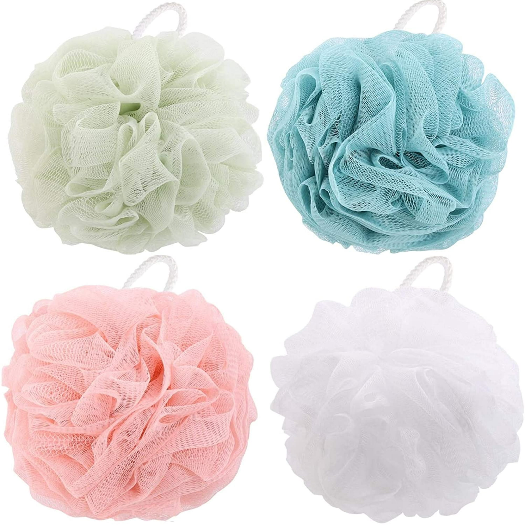 Click here for Jiarry 4 Pack Bath Loofahs Body Puffs For Shower... prices