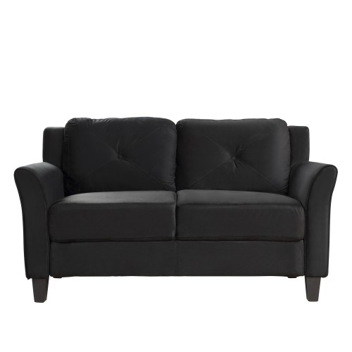 Button Tufted 3 Piece Chair Loveseat Sofa Set - Walmart.com