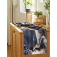 Abstract Marble Minimalist Art Table Runner 60 Inch Long Watercolor ...