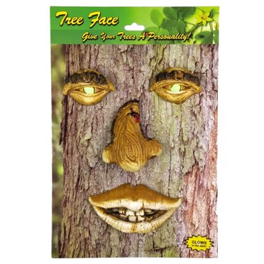 6-Piece Tree Face Set Whimsical Outdoor Garden Decoration by Hilarious ...