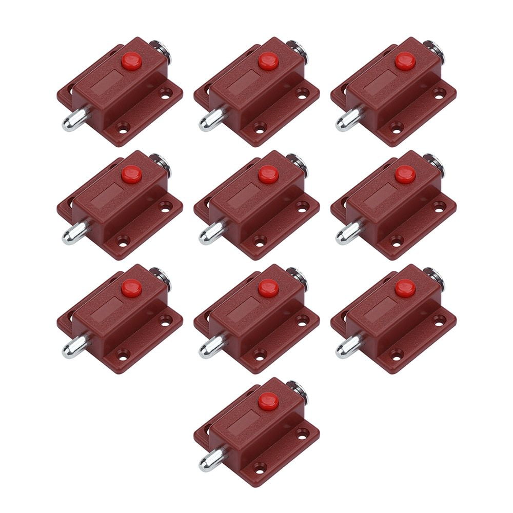 10PCS Furniture Cupboard Spring Automatic Door Bolts Cabinet Door ...