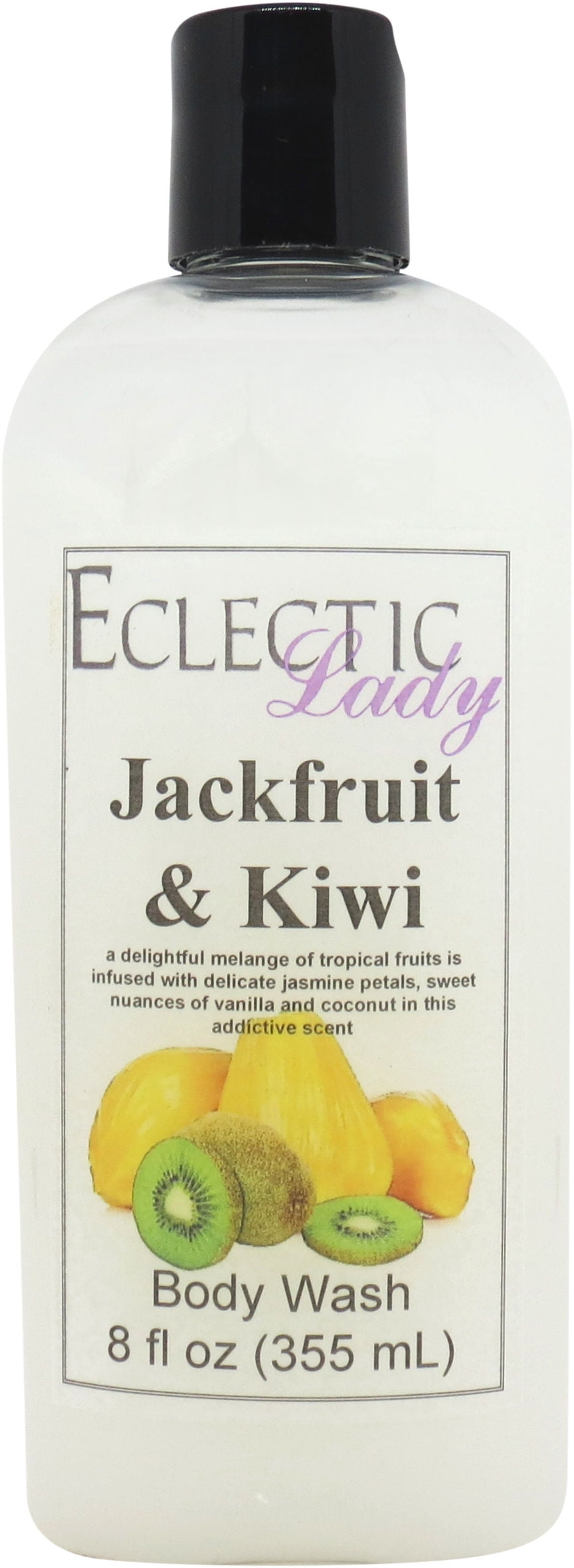 Jackfruit and Kiwi Body Wash by Eclectic Lady, Liquid Shower Gel for ...