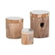 Abaco Teak and Aluminum Lidded Boxes - Set of 3 - Walmart.com