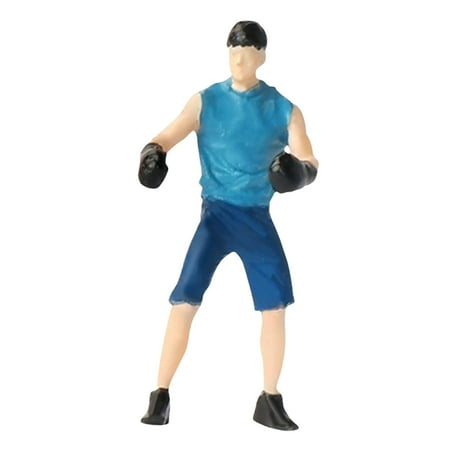 Realistic 1/64 Scale Models Figurine Boxing Man People Figures for DIY ...