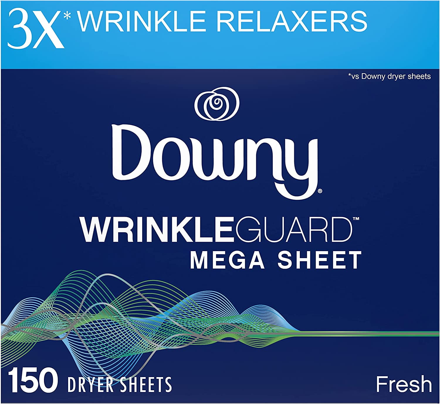 Downy WrinkleGuard Dryer Sheets, Fresh, 150 count - Walmart.com