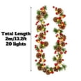 Christmas Garland with Lights, 9 Ft Prelit Artificial Garland ...