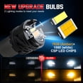 1157 2357 Yellow LED Front Turn Signal Light Bulbs for Hyundai Accent ...