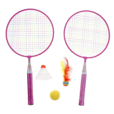 Kids Child Mini Badminton Tennis Rackets Birdie Whole Set Outdoor ...