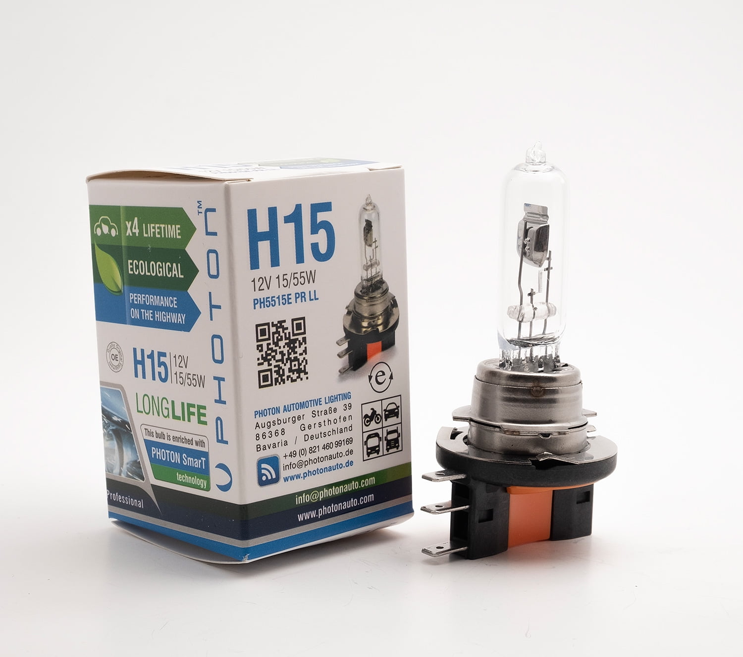 Photon H15 Long Life Halogen Bulb - 30% Brighter Light Edition ...