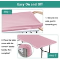 6 Pack Waterproof Vinyl Tablecloths with Flannel Backing for 6ft ...