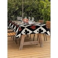 52x70 Inch Outdoor Tablecloth with Umbrella Hole Zipper Rectangle ...