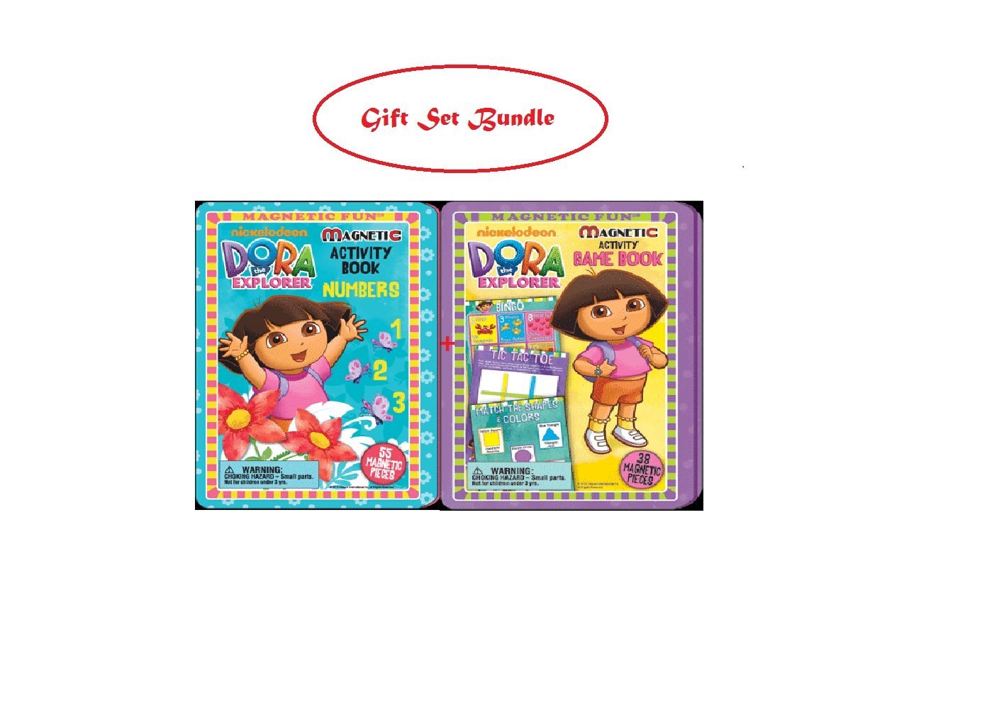 Dora the Explorer Number and Game Magnetic Tin Gift Set Bundle ...