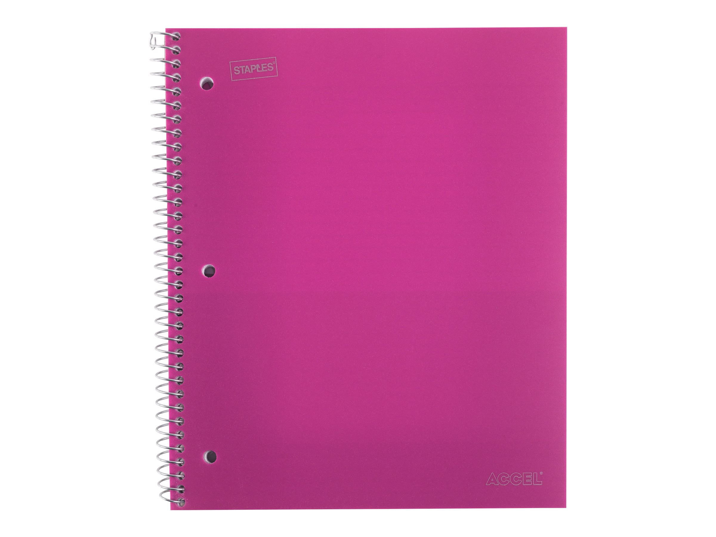 Staples Accel Notebook Spiral bound Letter 100 Sheets 200 Staples Accel Notebook Spiral bound Letter 100 Sheets 200