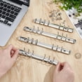 7Pcs 2 Styles A5/A6 Iron Binding Combs 6-Ring Loose Leaf Book Binder ...