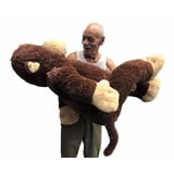 Big Plush, Giant Stuffed Animal, 4 Feet Tall, Brown Plush Monkey ...