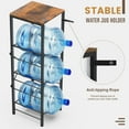 Housolution 3-Tier Detachable Water Bottle Holder, 5 Gallon Jug Rack ...