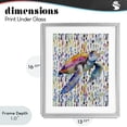 Stupell Industries Turtle on Colorful Dots Gray Framed Print Under ...