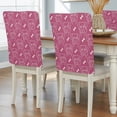 Chair Covers Set of 4 Pink Dog Head Chair Slipcover Protector Stretch ...