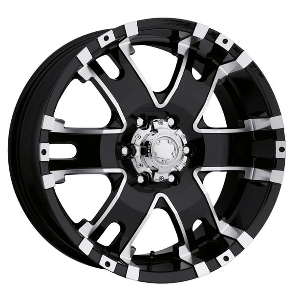 20" Black With Diamond Cut Accents Baron 201/202 Wheel by Ultra Wheel ...