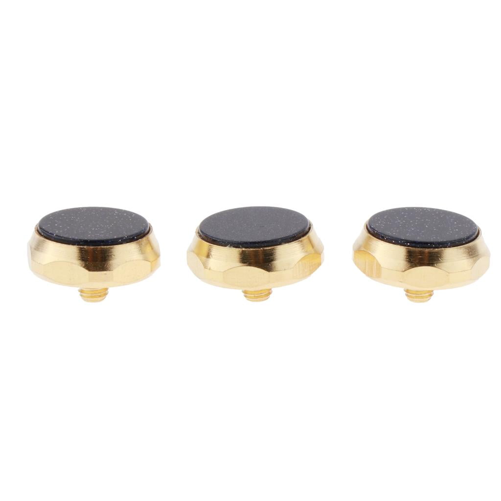 3 Pcs Alloy Trumpet Finger Buttons Brass Instrument Accessory, 1.5x1 ...