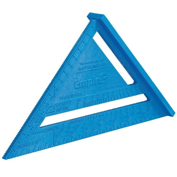 2PC Empire Empire 296 Polysquare Rafter Square, Polycast, Blue, 7" H x ...
