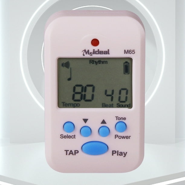Metrónomo electrónico Mini metrónomo con clip Pantalla LED para tambor ...