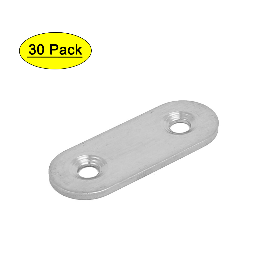 Uxcell 40mmx16mmx2mm Stainless Steel Straight Joining Mending Flat ...