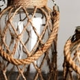 Cinvoph Glass Vases With Rope & Handles Rustic Bookshelf Mantel Office ...