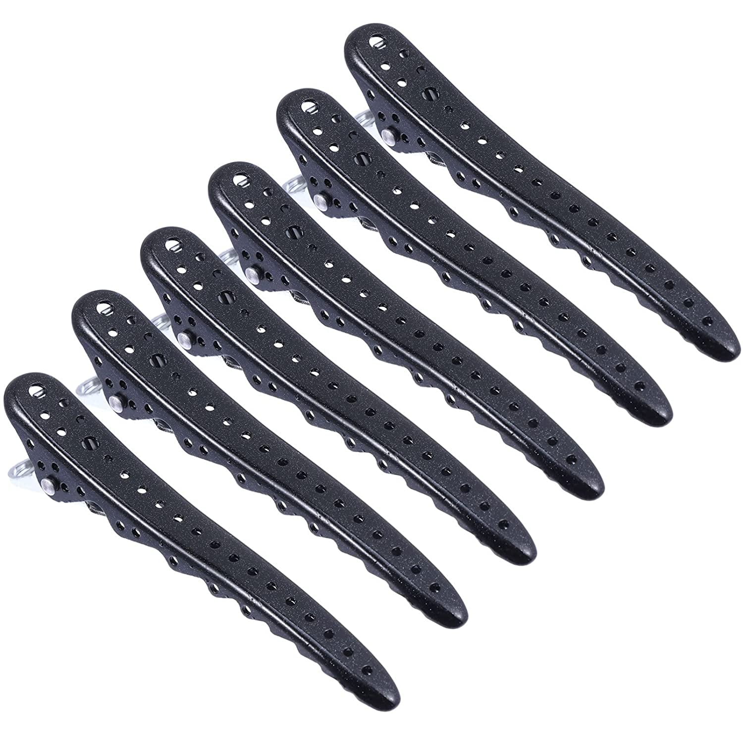 12 pcs Tightly Cutting Hairclip Alligator Salon Barrette Long Trace ...