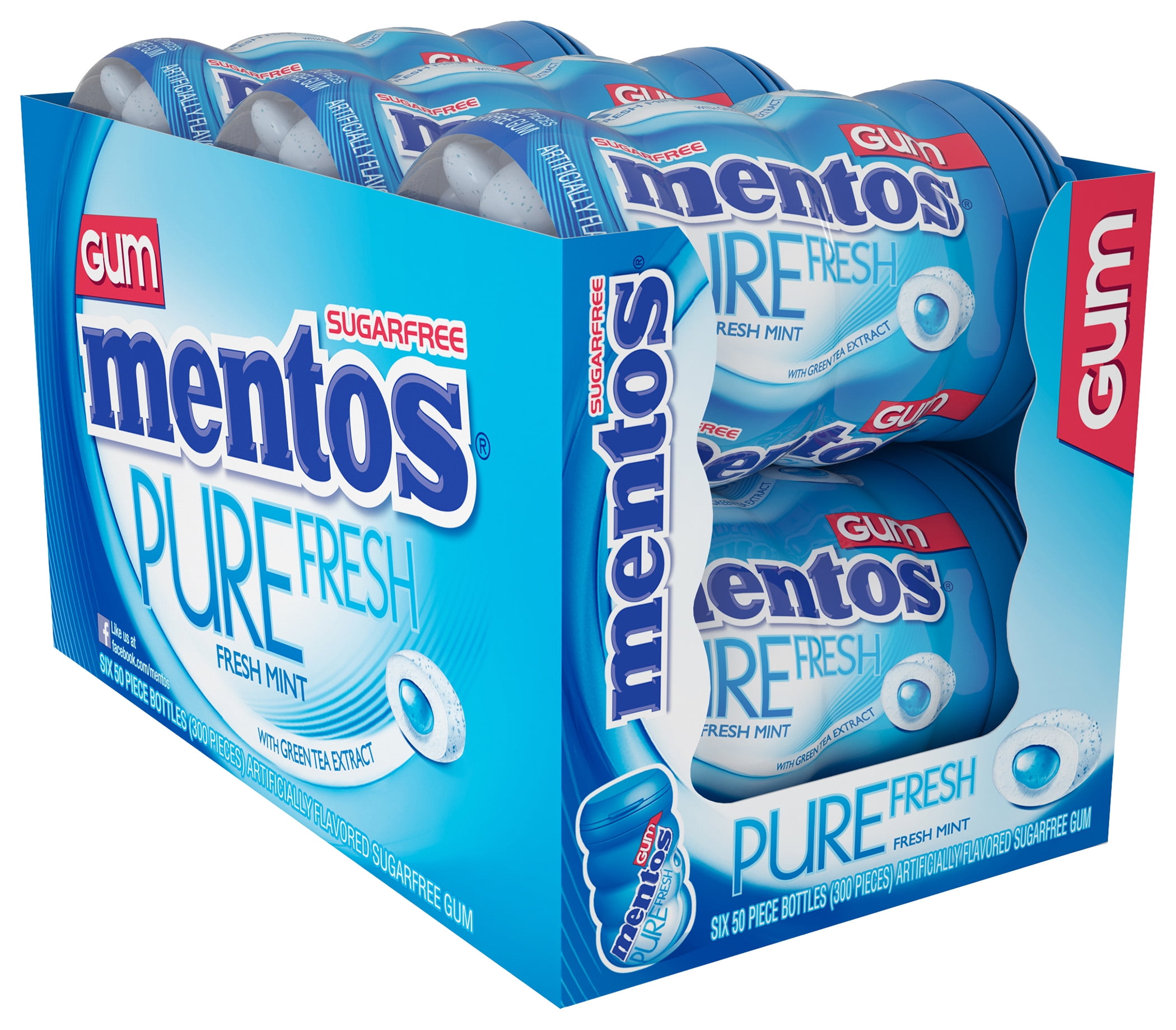 Mentos Pure Fresh Sugar Free Mint Chewing Gum 50 Pcs 6 Ct Walmart Mentos Pure Fresh Sugar Free Mint Chewing Gum 50 Pcs 6 Ct Walmart