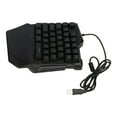 One Handed Gaming Keyboard 35 Keys Colorful Backlight Professional USB ...