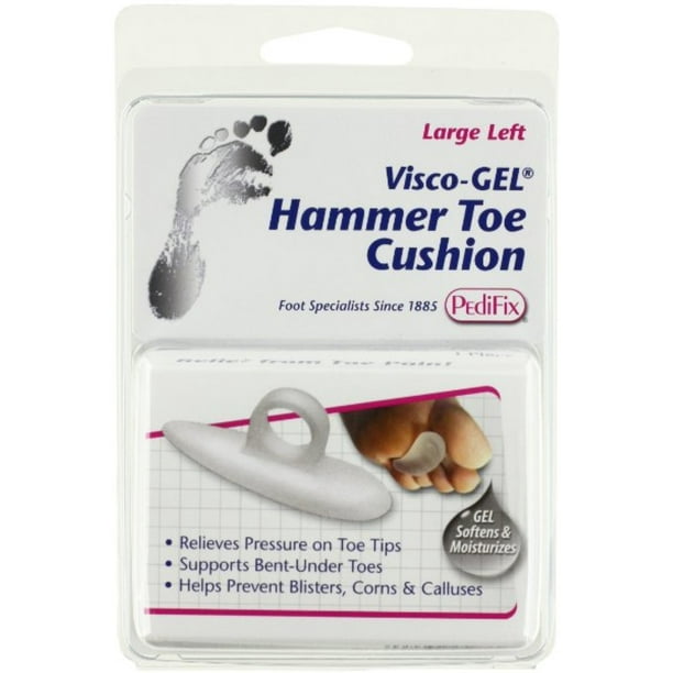 PediFix Visco-GEL Hammer Toe Cushion, Large Left 1 Each - Walmart.com