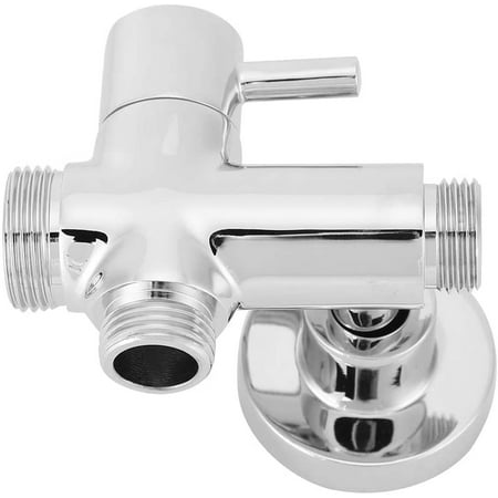 Shower Diverter Valve, G1/2" Wall Mounted Round Copper Bathroom Brass ...