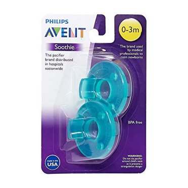 Philips Avent Ultra Air Pacifier 0-6M, Pastel Green / Celestial Blue, 2 ...