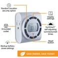 GE SunSmart 7-Day Indoor Plug-In Programmable Timer, 2-Outlet, 15079 ...