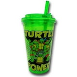 Tmnt: Teenage Mutant Ninja Turtles: Turtle Power: 16 oz. Plastic Flip ...