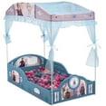 Disney Frozen II Plastic Sleep and Play Toddler Bed with Canopy by ...
