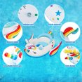 HEQUSIGNS Unicorn Kiddie Floatie with Water Gun, Fun Ride-On Pool Float ...