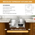 30 x 22 Inch Drop In Kitchen Sink - 30 Inch Topmount Kitchen Sinks ...