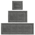mDesign Microfiber Polyester Bathroom Mats, Set of 3 - Dark Gray ...
