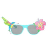 Worgeous Funny Glasses Hibiscus Flower and Hummingbird Eyewear Party ...